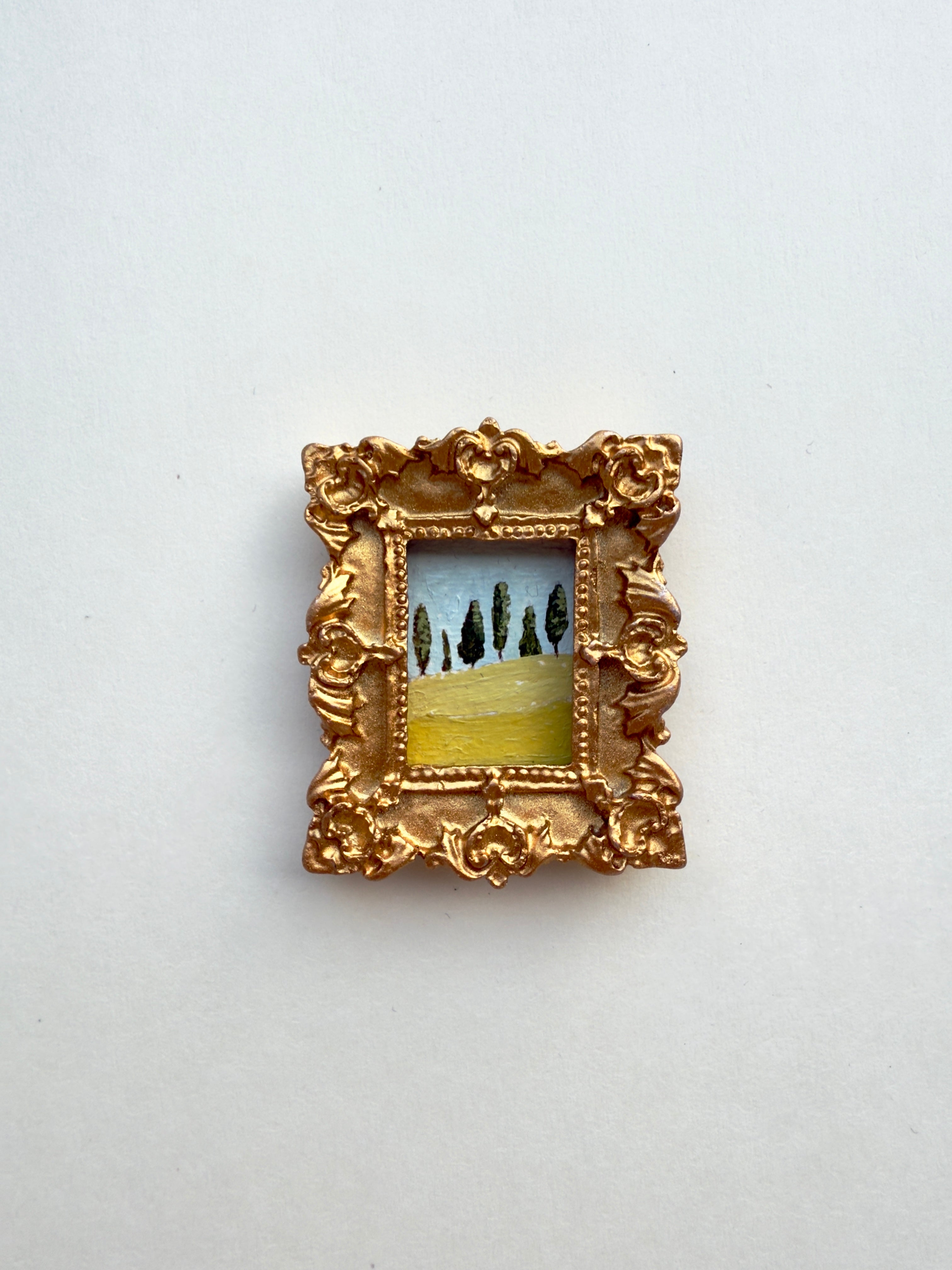 Italian Cypress Trees Painting - Artist Jessica Sodenkamp